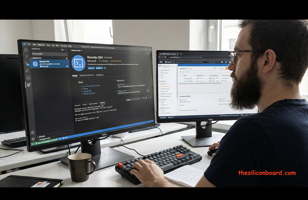 How to connect VS Code with AWS EC2 instance - TheSiliconBoard